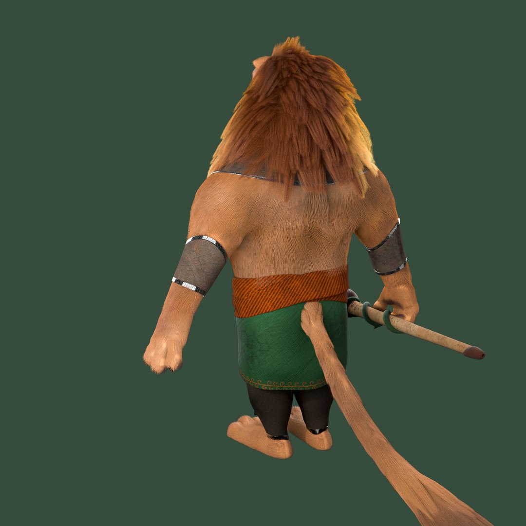 3D model Cartoon Lion NoRig - TurboSquid 2009809