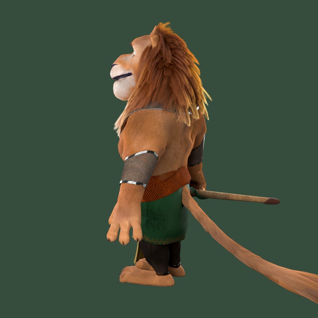 3D model Cartoon Lion NoRig - TurboSquid 2009809