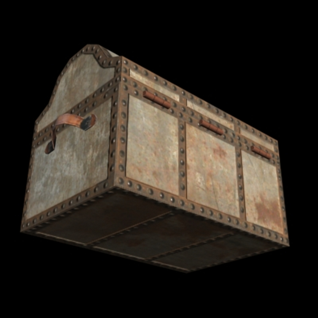 3d model pirate chest