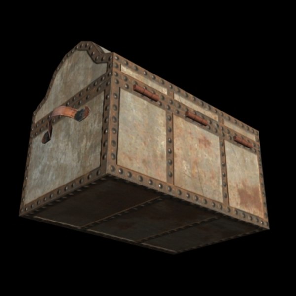 3d model pirate chest