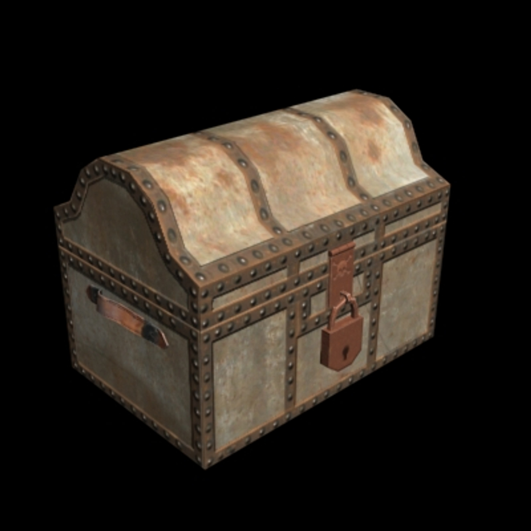 3d model pirate chest