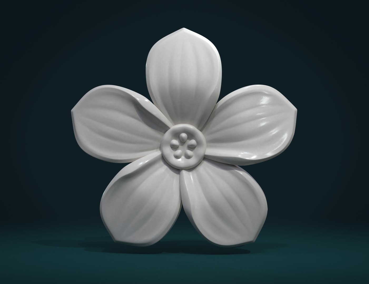 Print Ready Flower 3D Model - TurboSquid 1449840