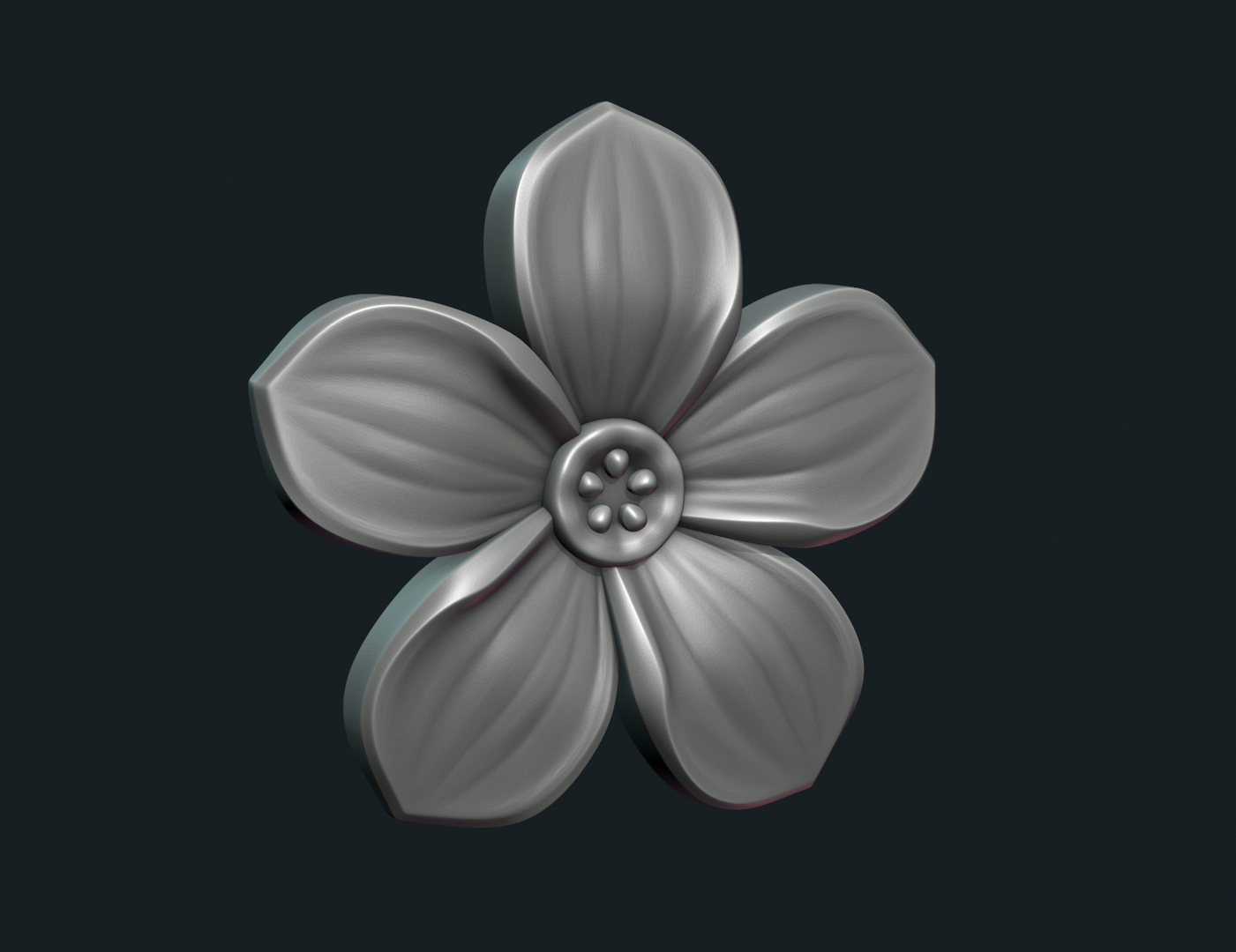 Print Ready Flower 3D Model - TurboSquid 1449840