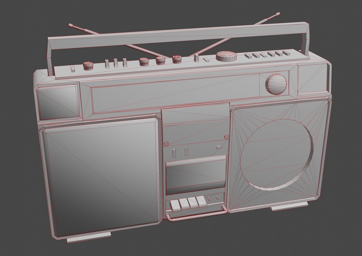 Boombox Low-poly 3D Model - TurboSquid 1580173