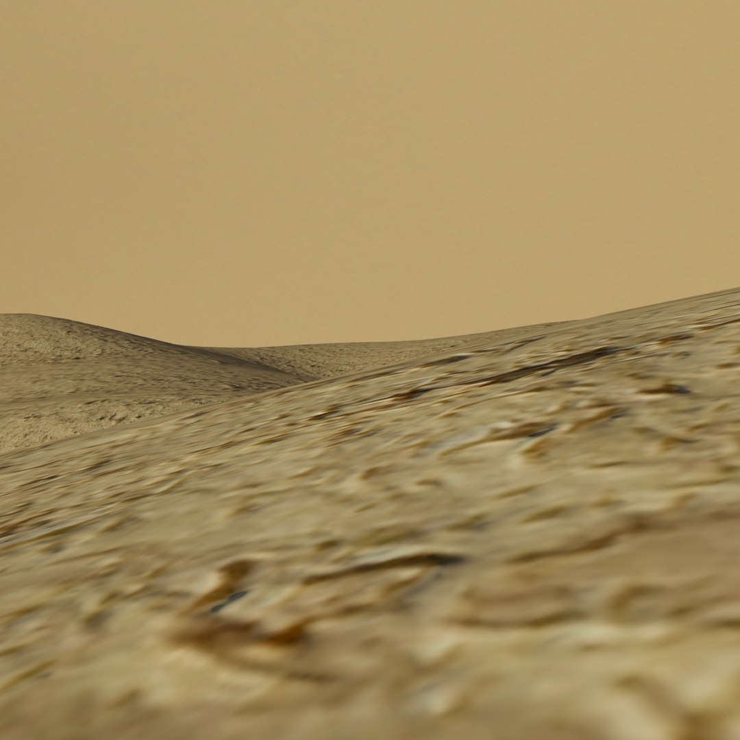3d Mars Planet Scene Landscape Terrain