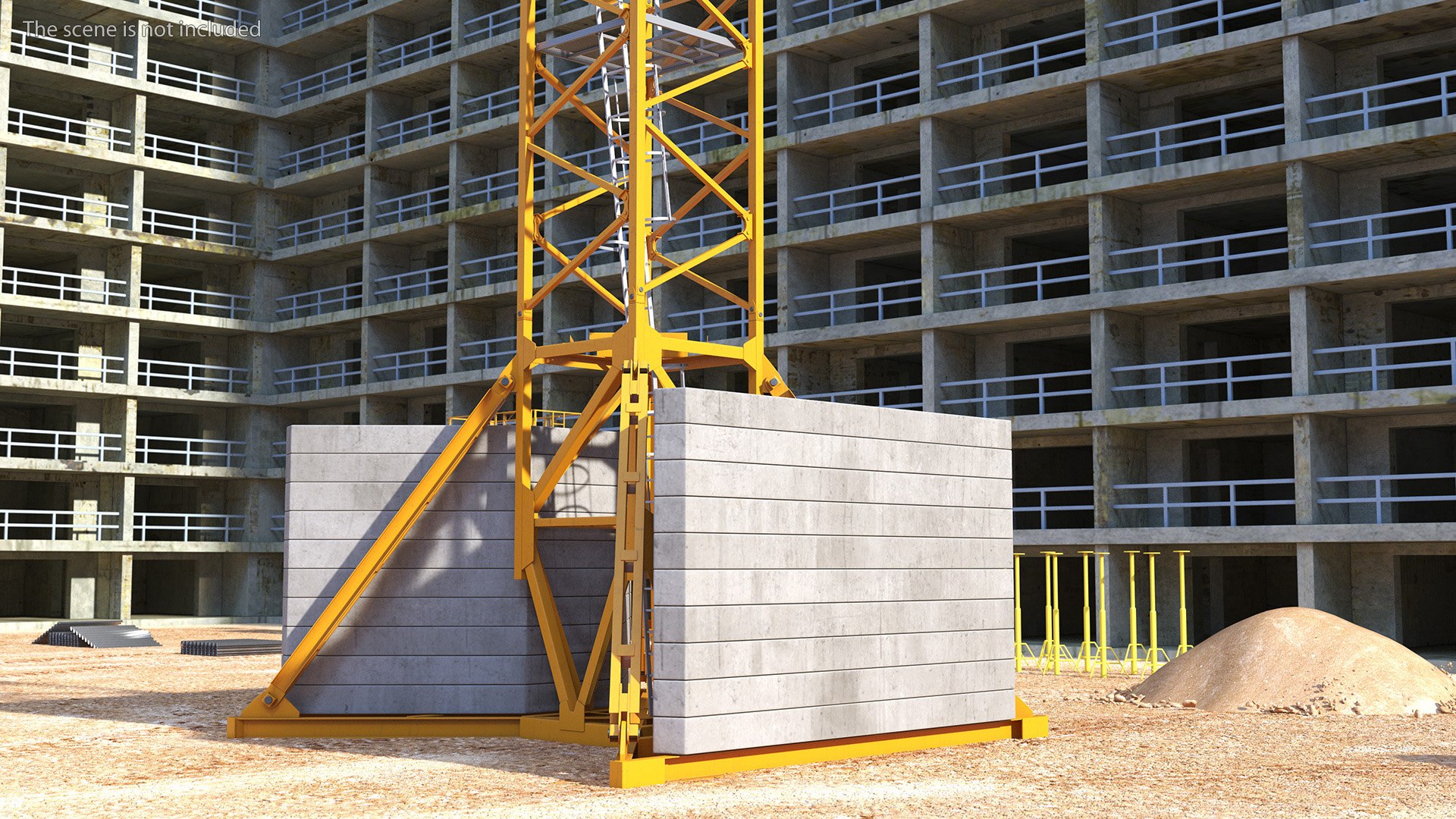 Potain MR 295 Tower Crane Rigged 3D - TurboSquid 2177419