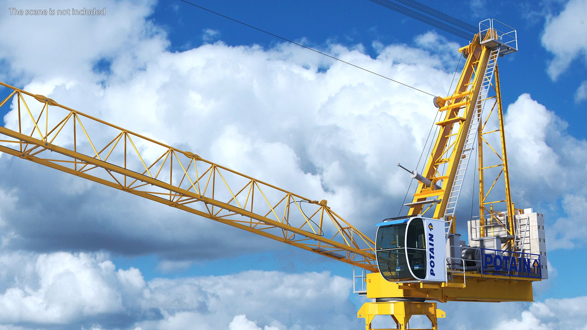 Potain MR 295 Tower Crane Rigged 3D - TurboSquid 2177419