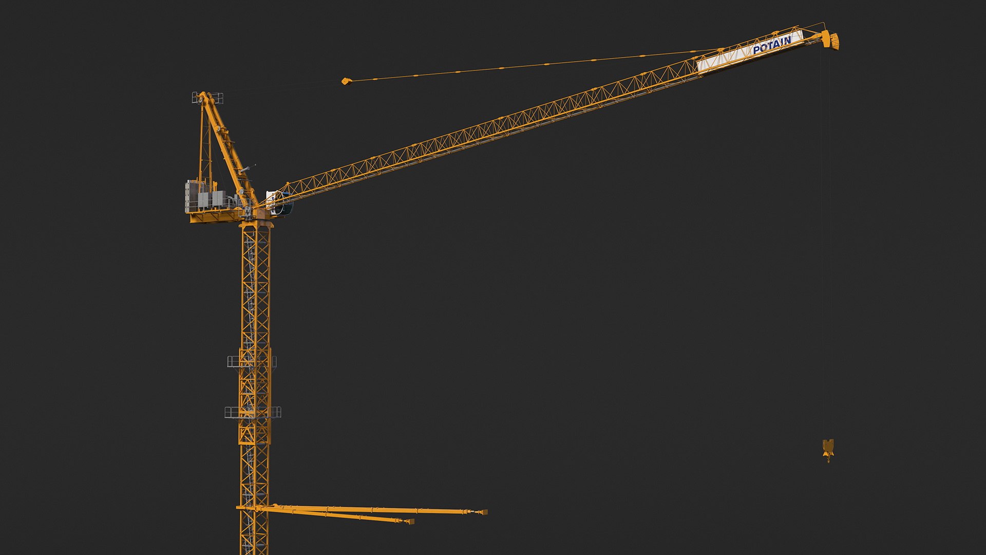 Potain MR 295 Tower Crane Rigged 3D - TurboSquid 2177419