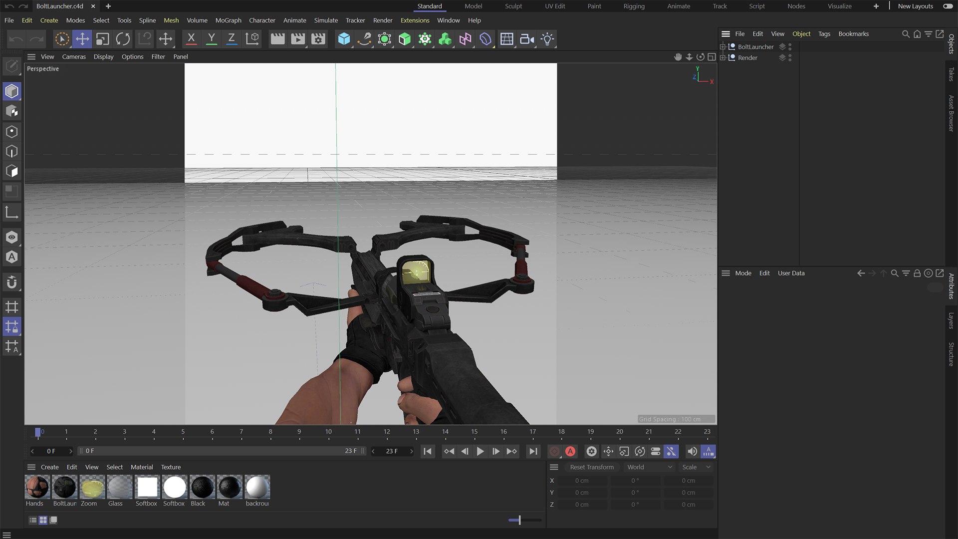 Bolt Launcher 3D - TurboSquid 2350558