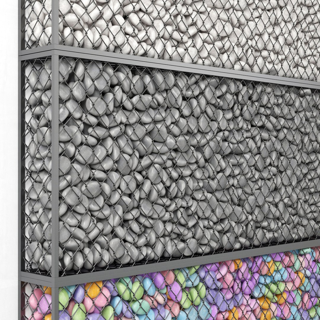 Pebble Gabion 3D - TurboSquid 1480671