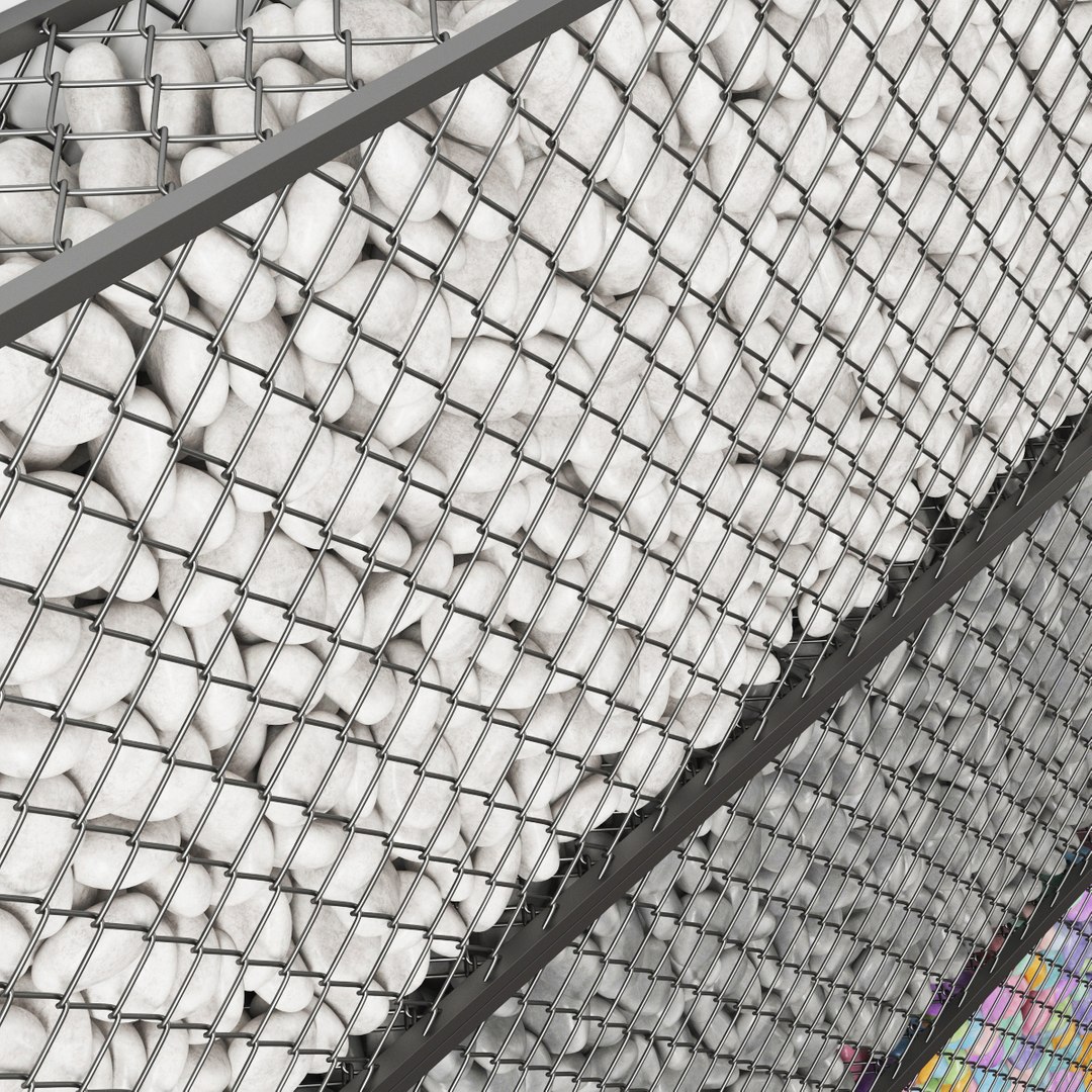 Pebble Gabion 3D - TurboSquid 1480671