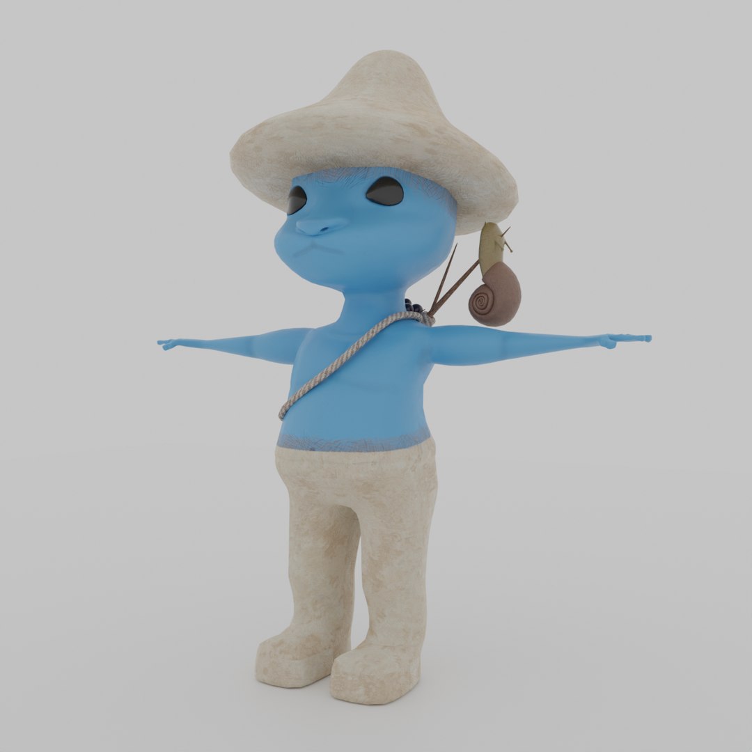 SMURF CAT LOW-POLY PBR 3D MODEL Low-poly 3D model 3D - TurboSquid 2147450