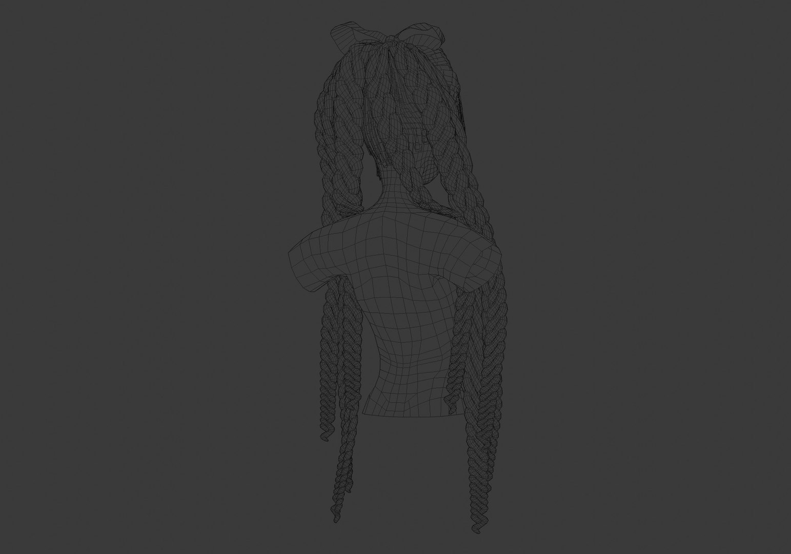 3D model Female Braids Hairstyle - TurboSquid 1943357