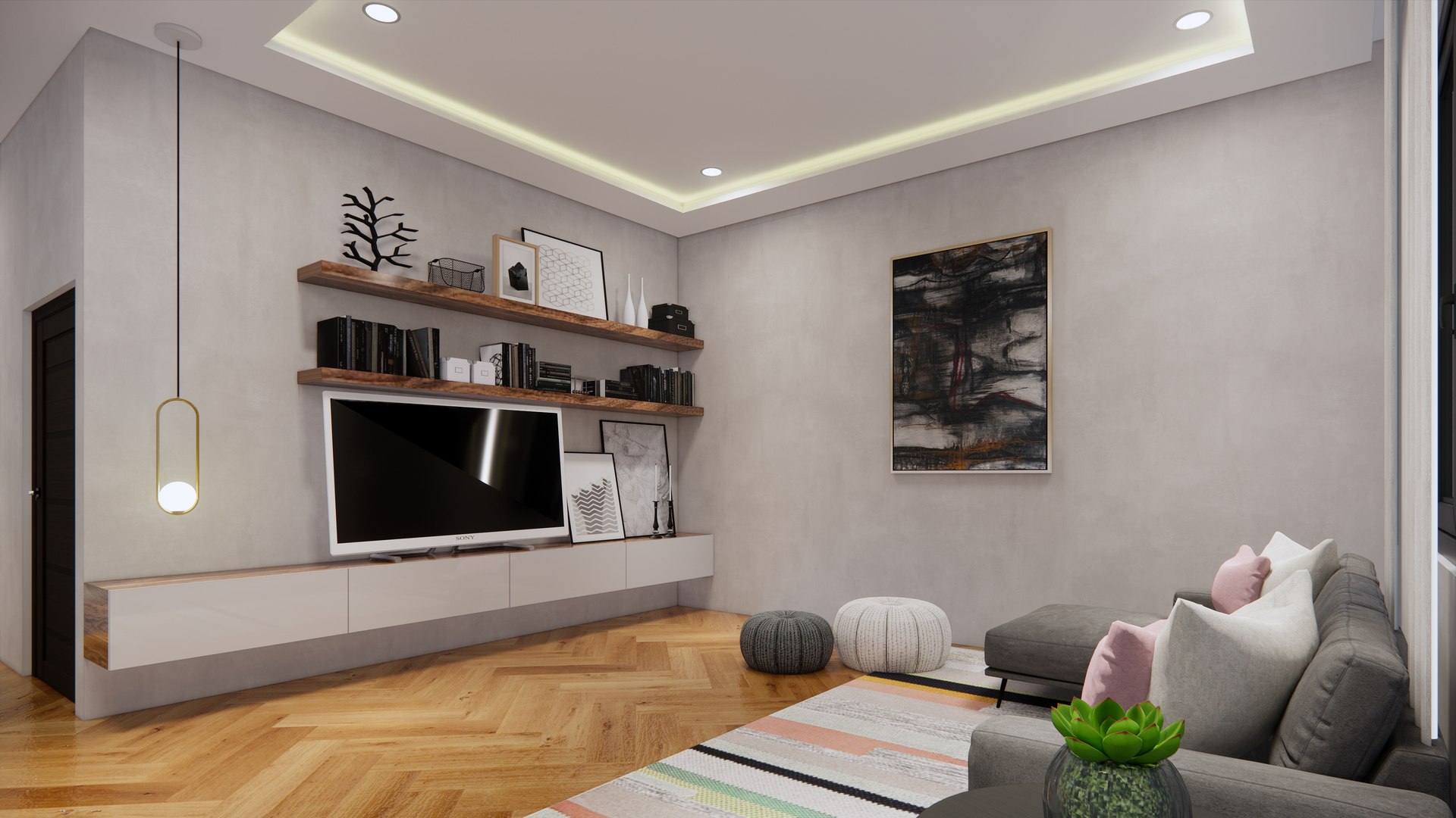 3D Enscape Ready 3D Double Storey Interior Design - TurboSquid 2220881