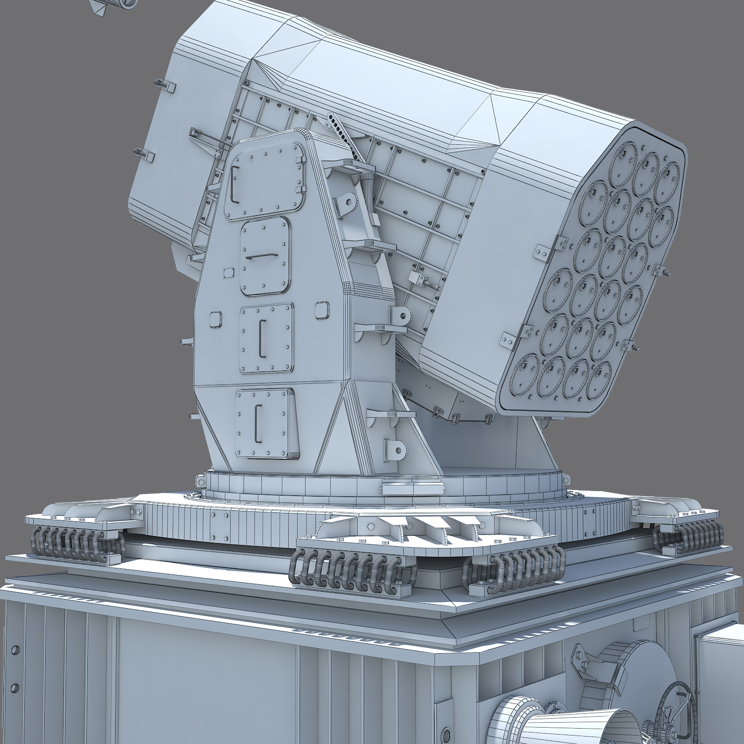modelo 3d Mk-49 (GMLS) + RIM-116 misil de armazón de avión rodante (RAM ...