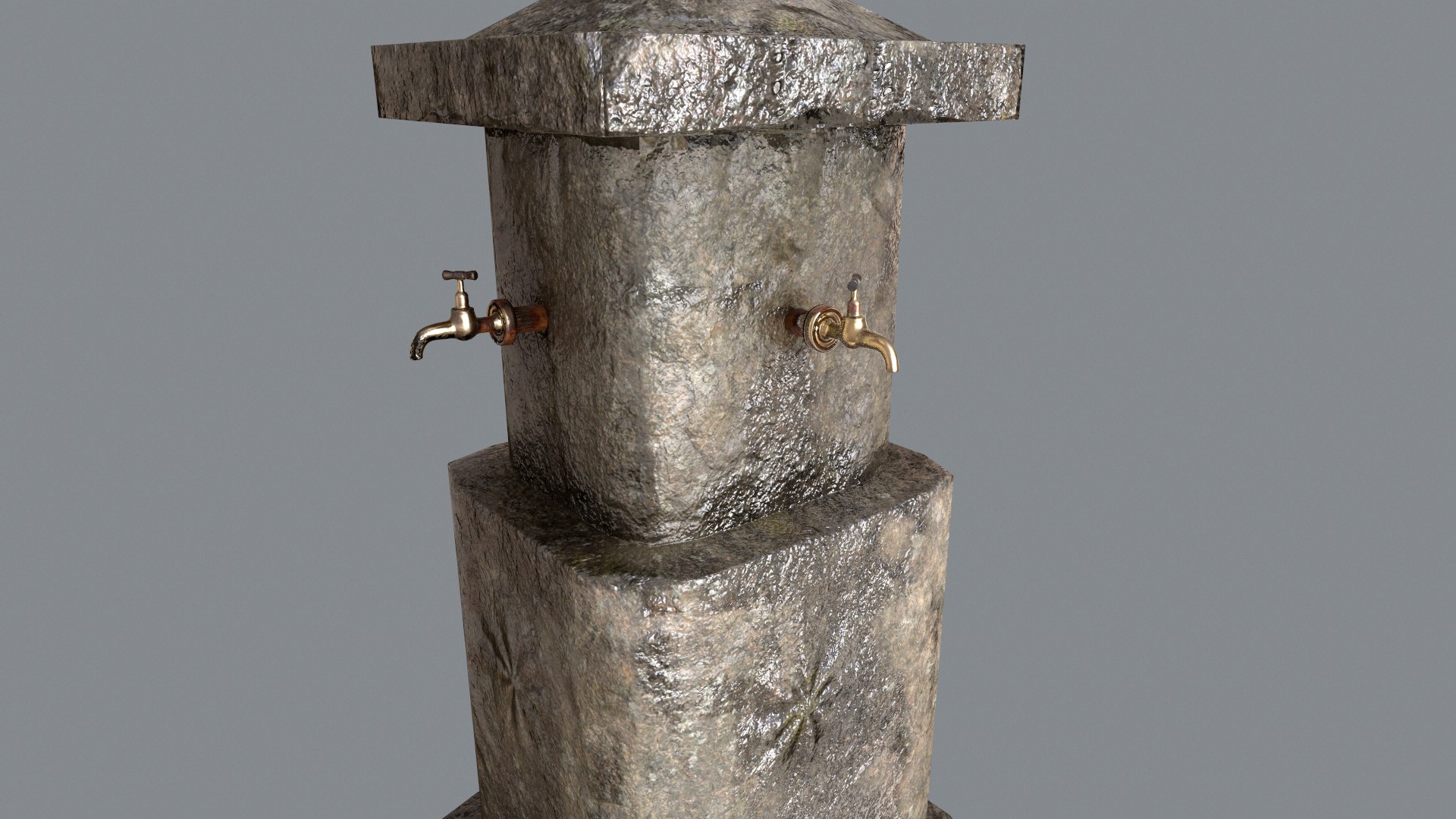 3D Multiple Drinking Water Taps Model - TurboSquid 2188101