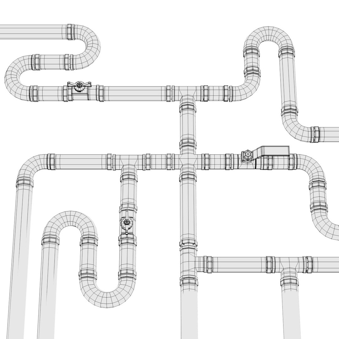Plumbing Pipes 3d 3ds