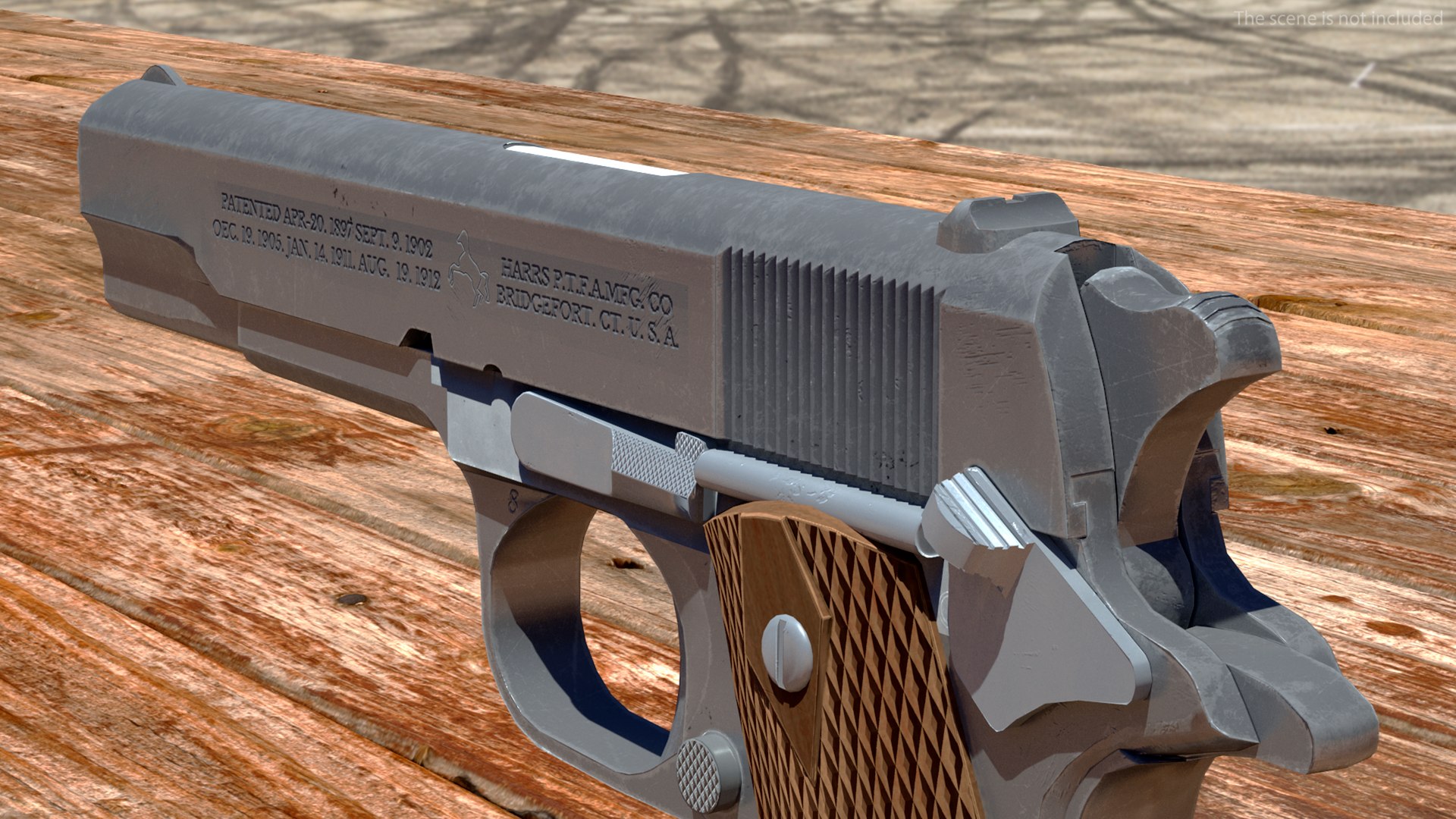3D Model Colt 1911 Government AAA Game Weapon - TurboSquid 2099630