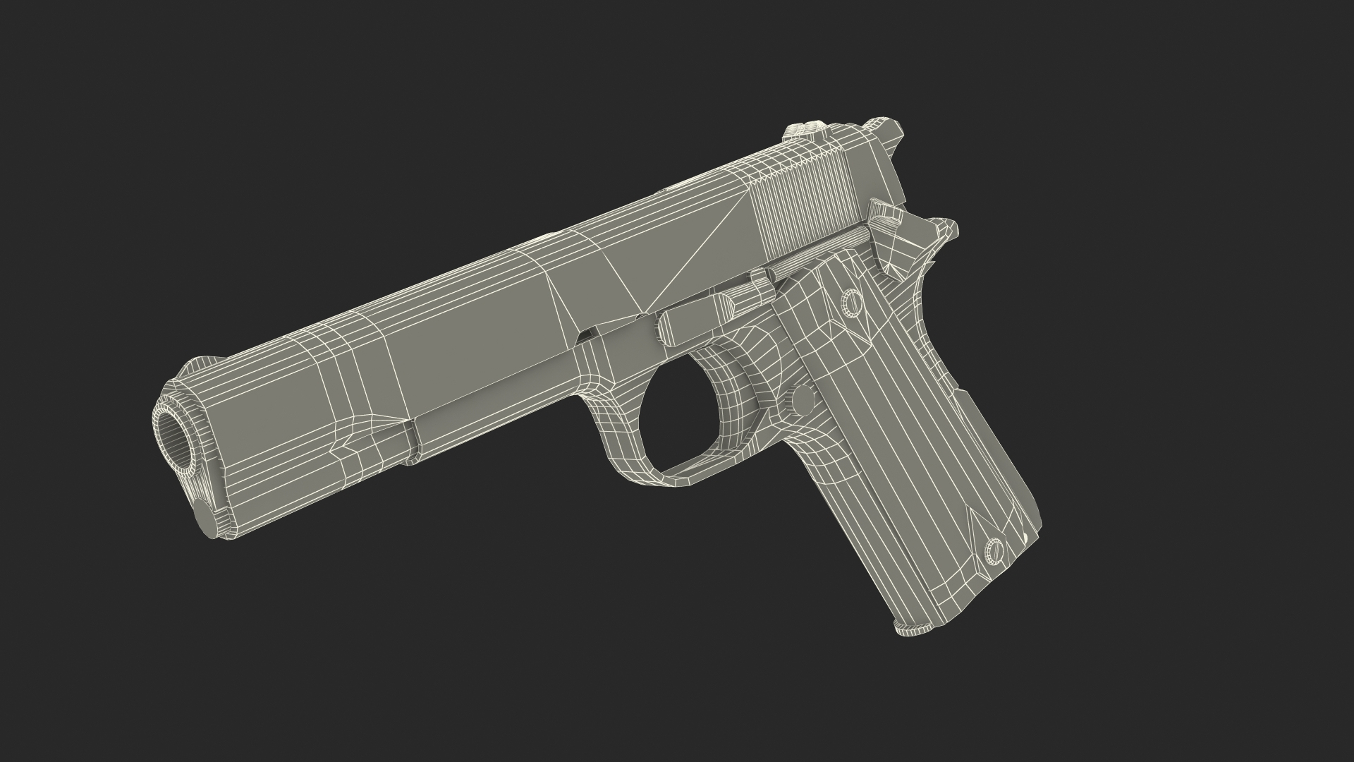 3D Model Colt 1911 Government AAA Game Weapon - TurboSquid 2099630