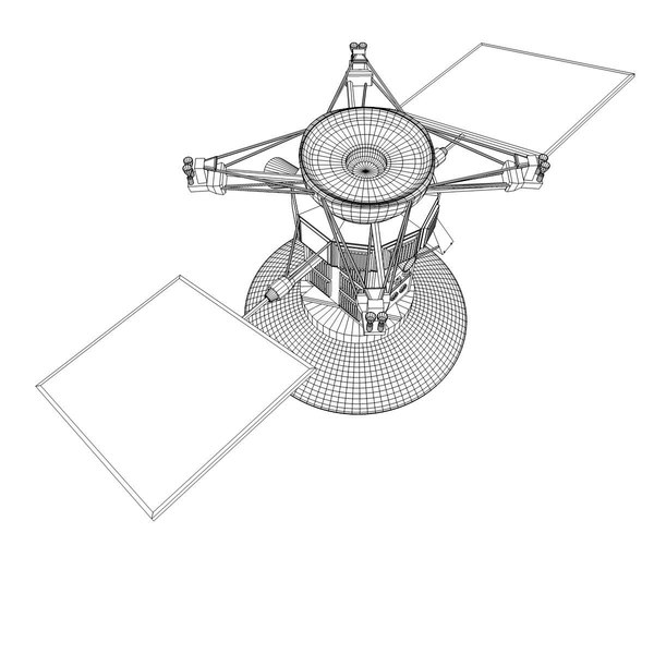 magellan spacecraft 3d model