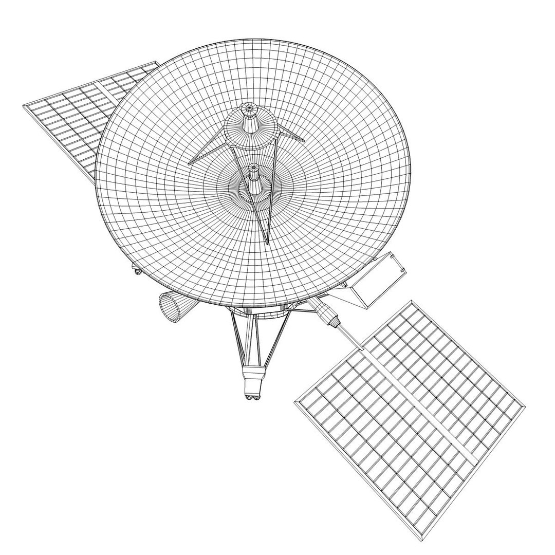 Magellan Spacecraft 3d Model