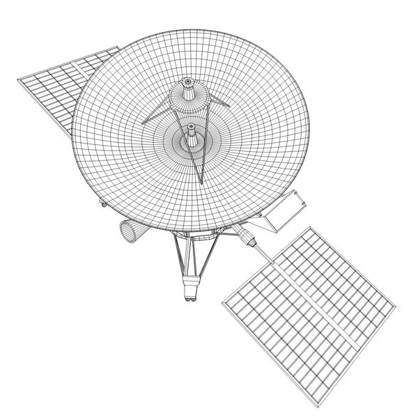 magellan spacecraft 3d model