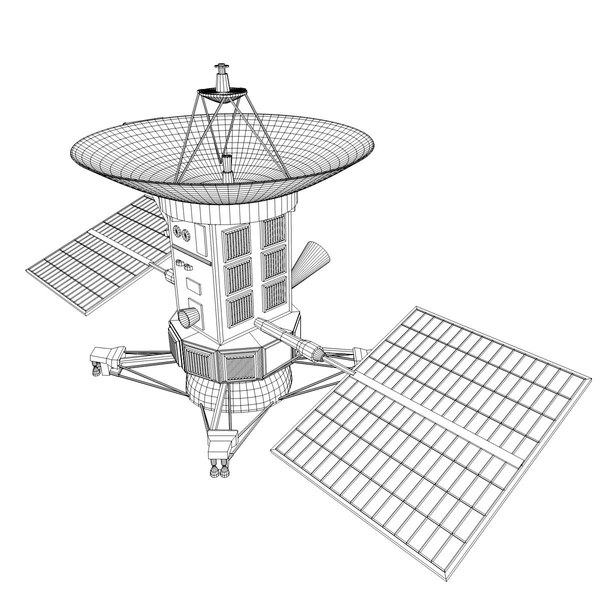 magellan spacecraft 3d model