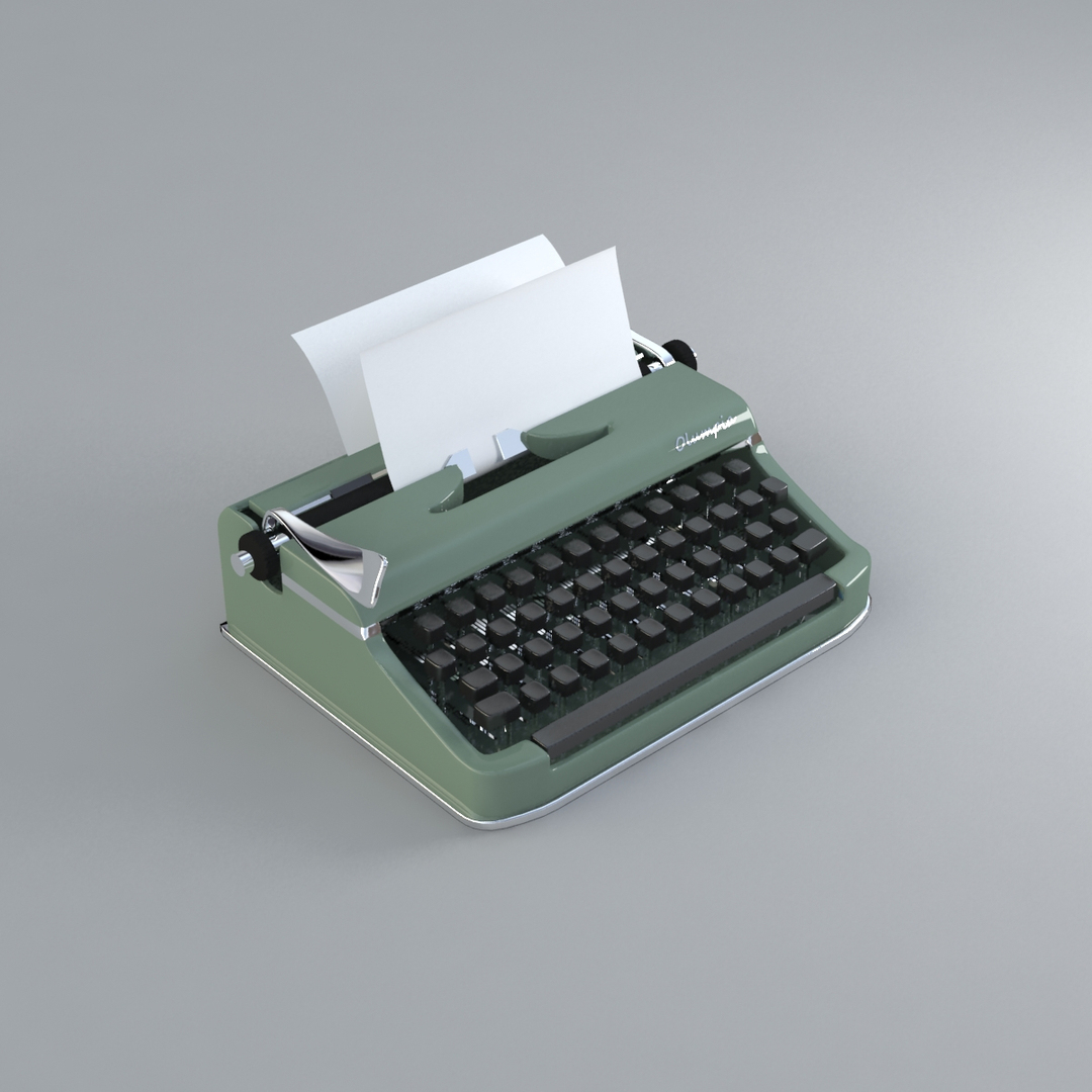 3d Olympia Typewriter