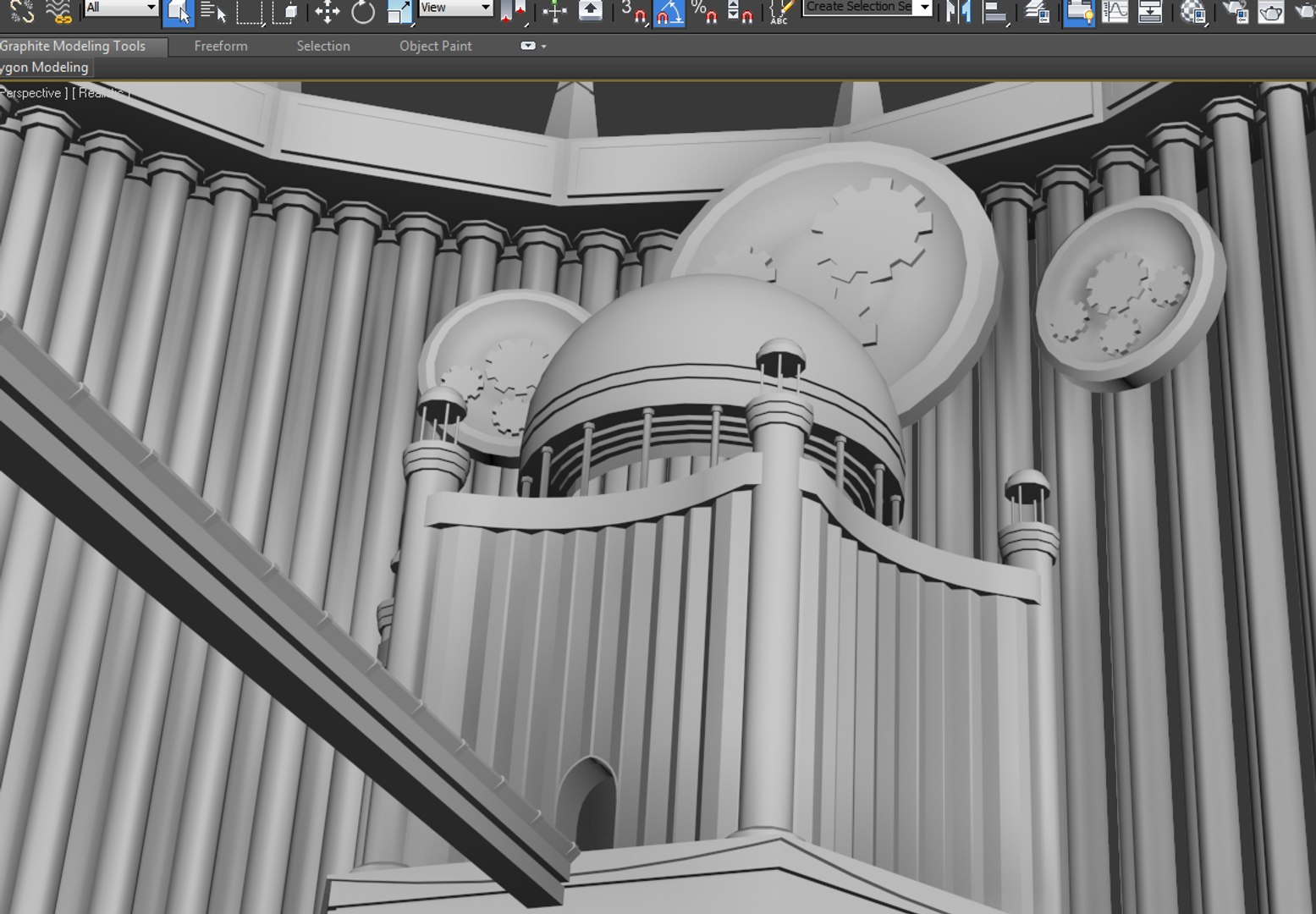 divine building city fantasy 3d max