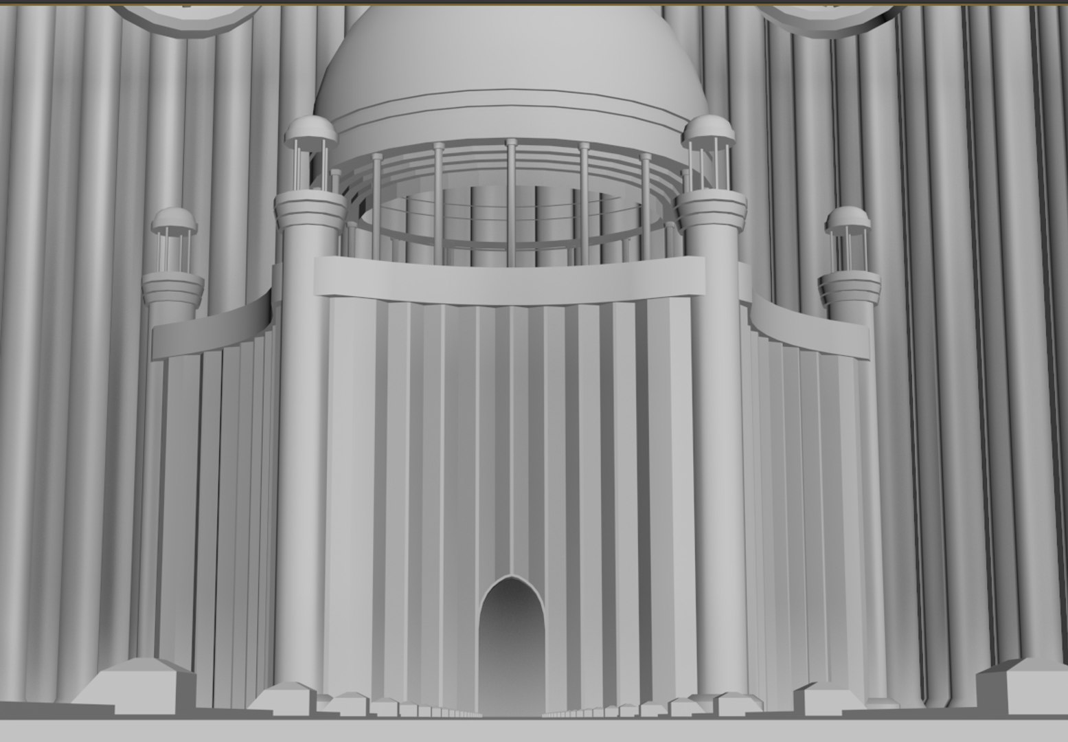 divine building city fantasy 3d max