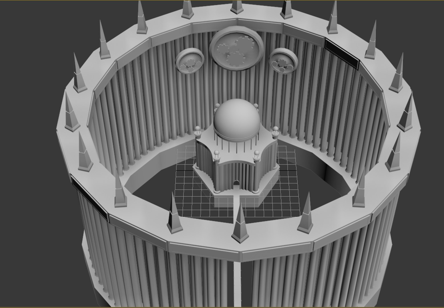 divine building city fantasy 3d max