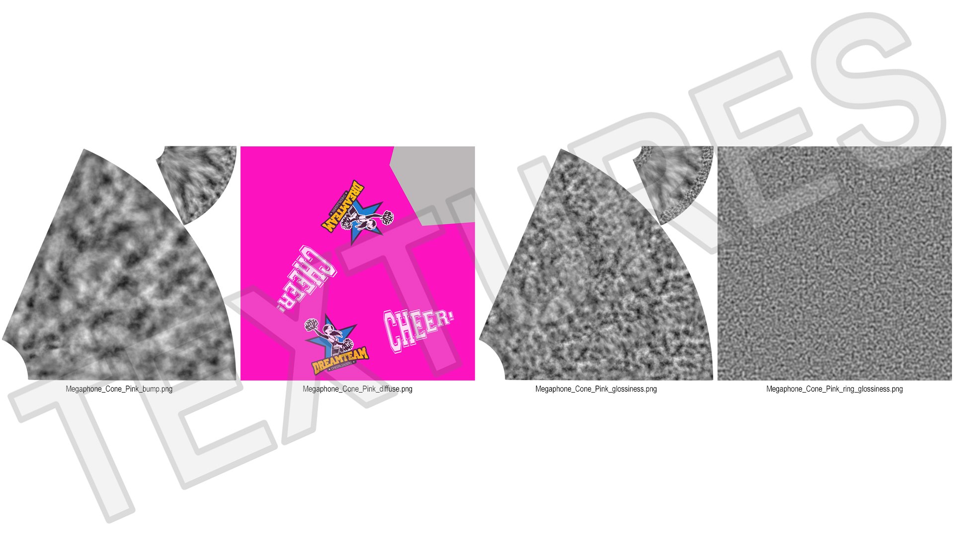 Megaphone Cone Pink 3D Model - TurboSquid 2169023