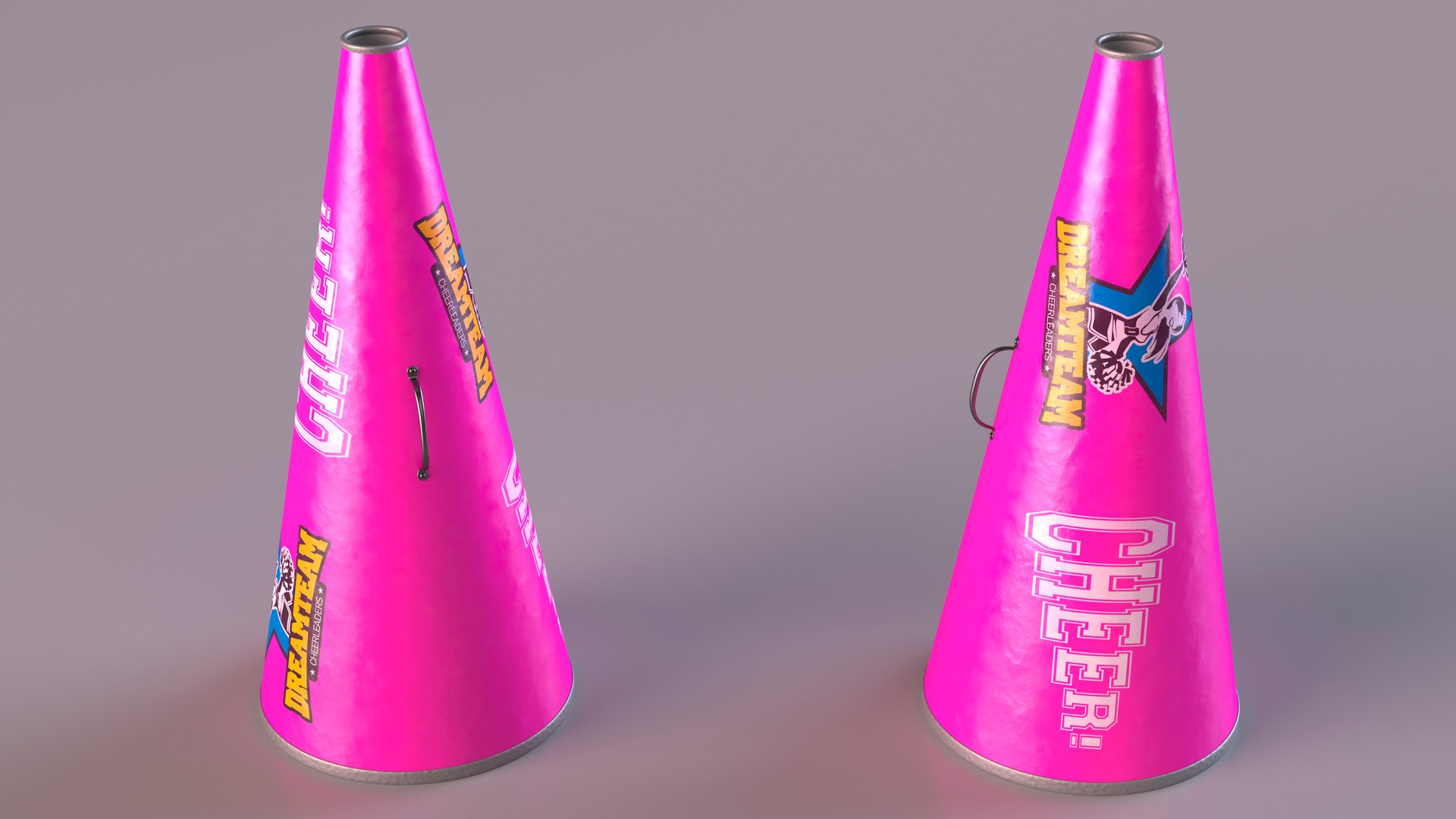 Megaphone Cone Pink 3D Model - TurboSquid 2169023