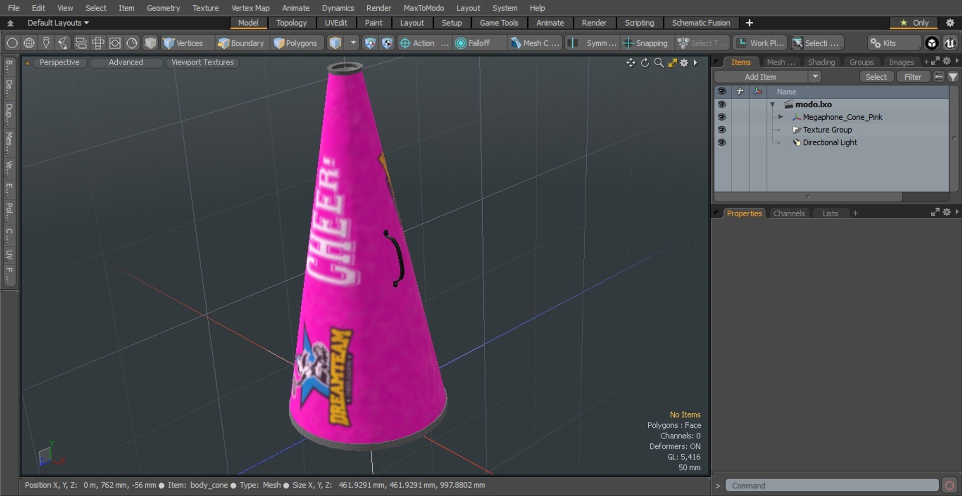 Megaphone Cone Pink 3D Model - TurboSquid 2169023