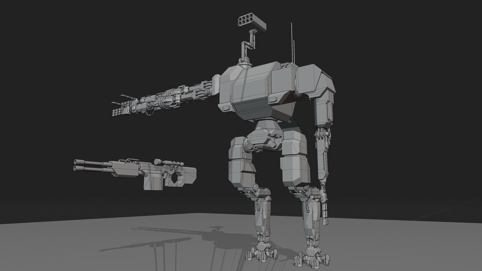 3D Model Military Mech - TurboSquid 2001146