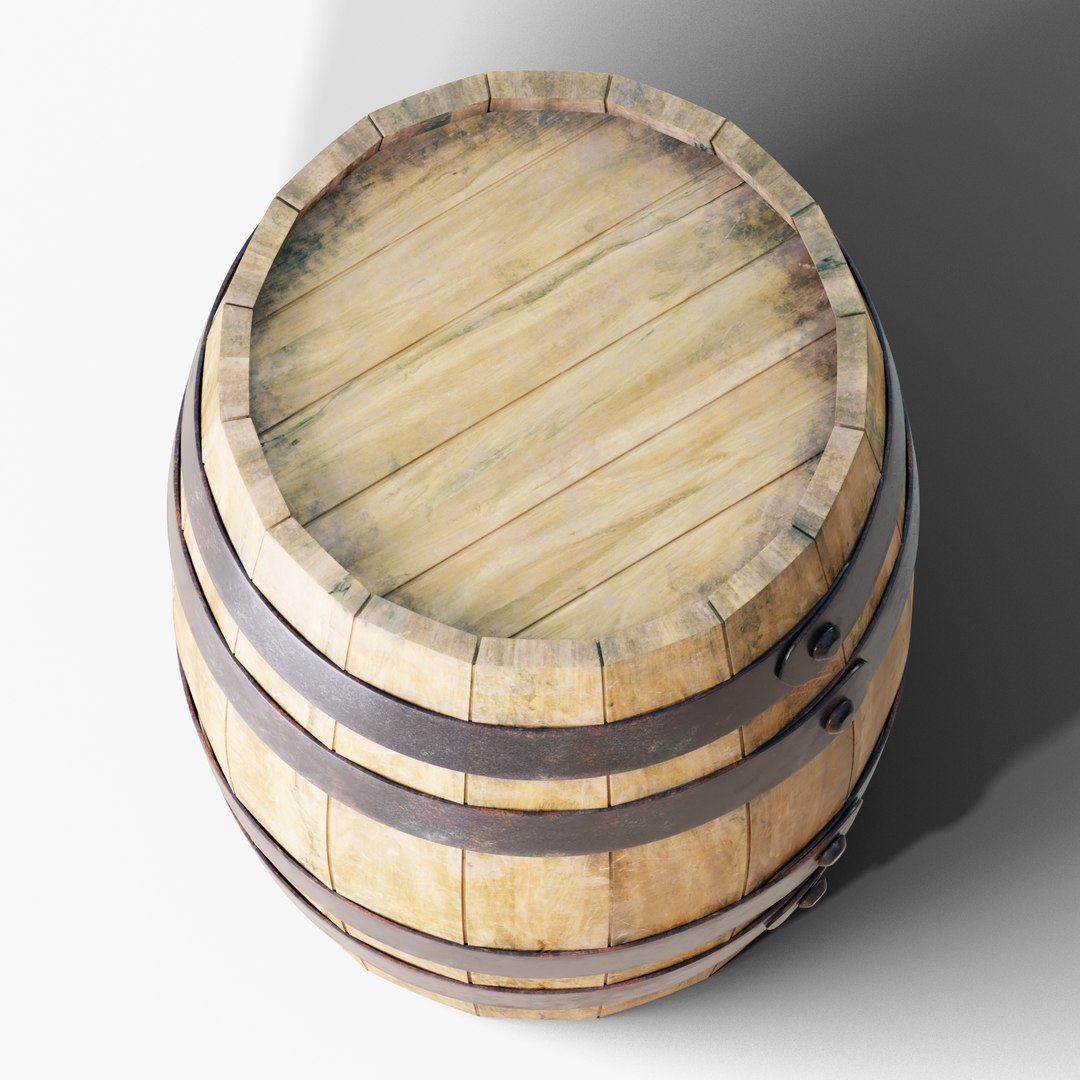 3D Model Realistic Wooden Barrel - TurboSquid 1244969