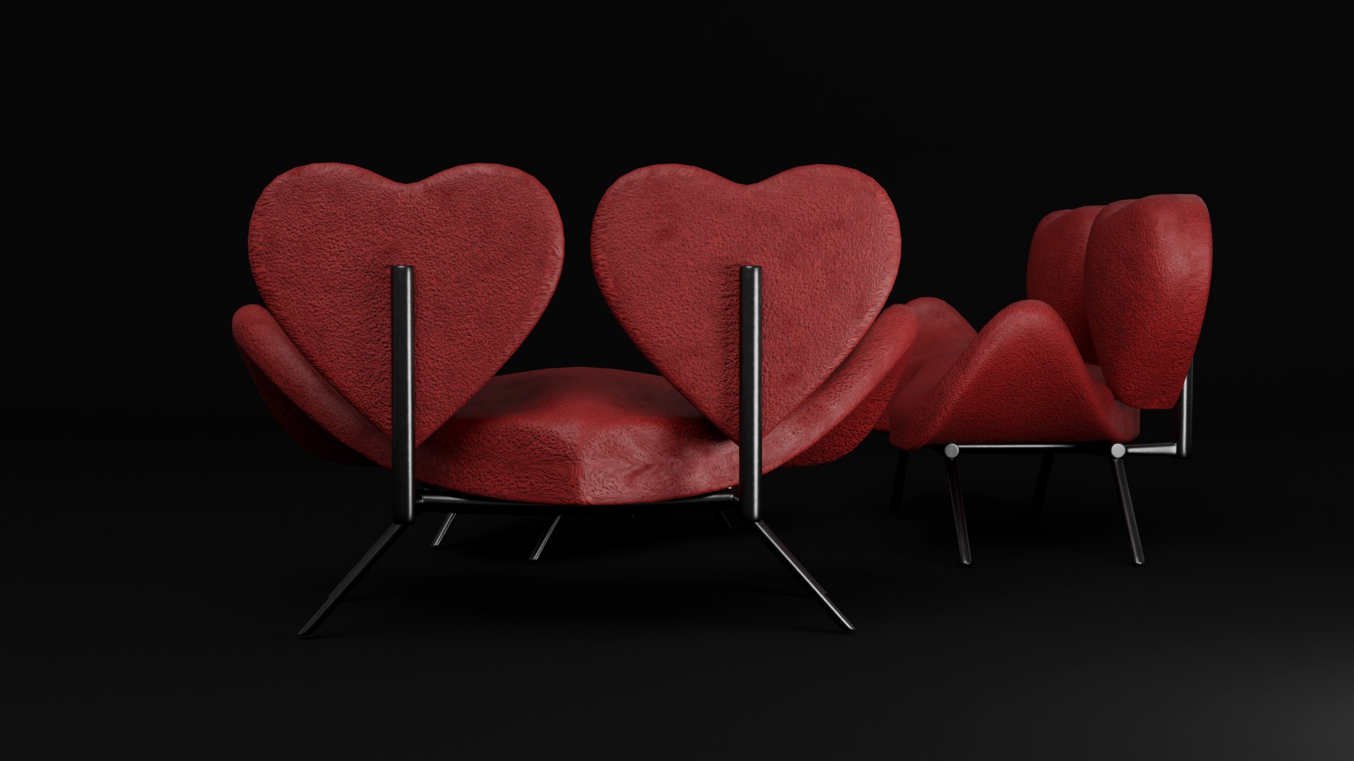 HEART SHAPE MODERN SOFA LOW-POLY PBR 3D MODEL Model - TurboSquid 2177383
