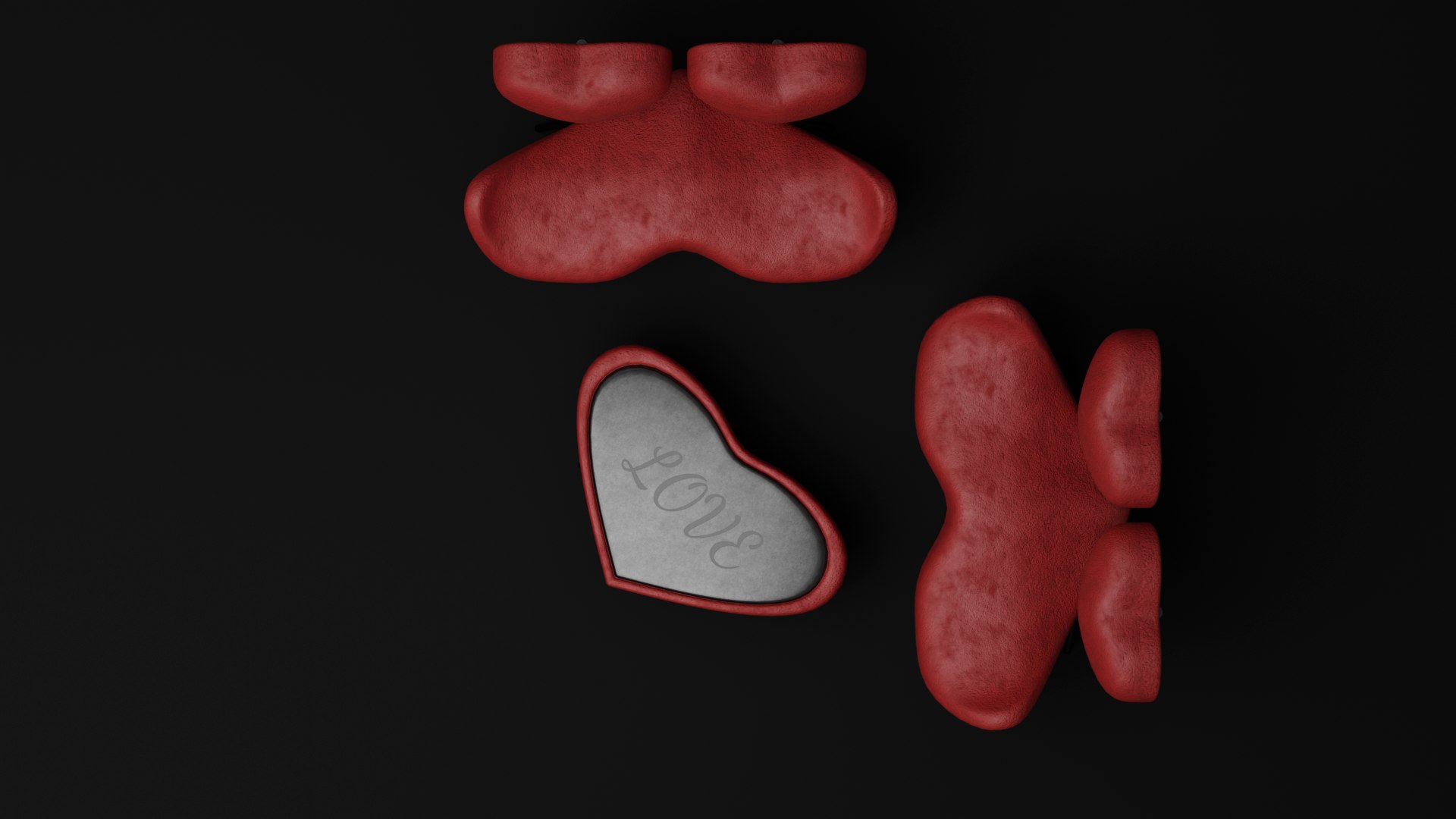 HEART SHAPE MODERN SOFA LOW-POLY PBR 3D MODEL Model - TurboSquid 2177383