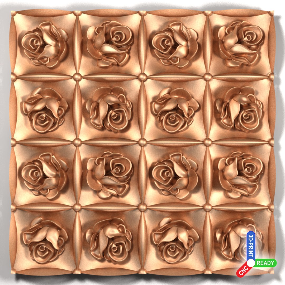 3d Roses Cnc Printing