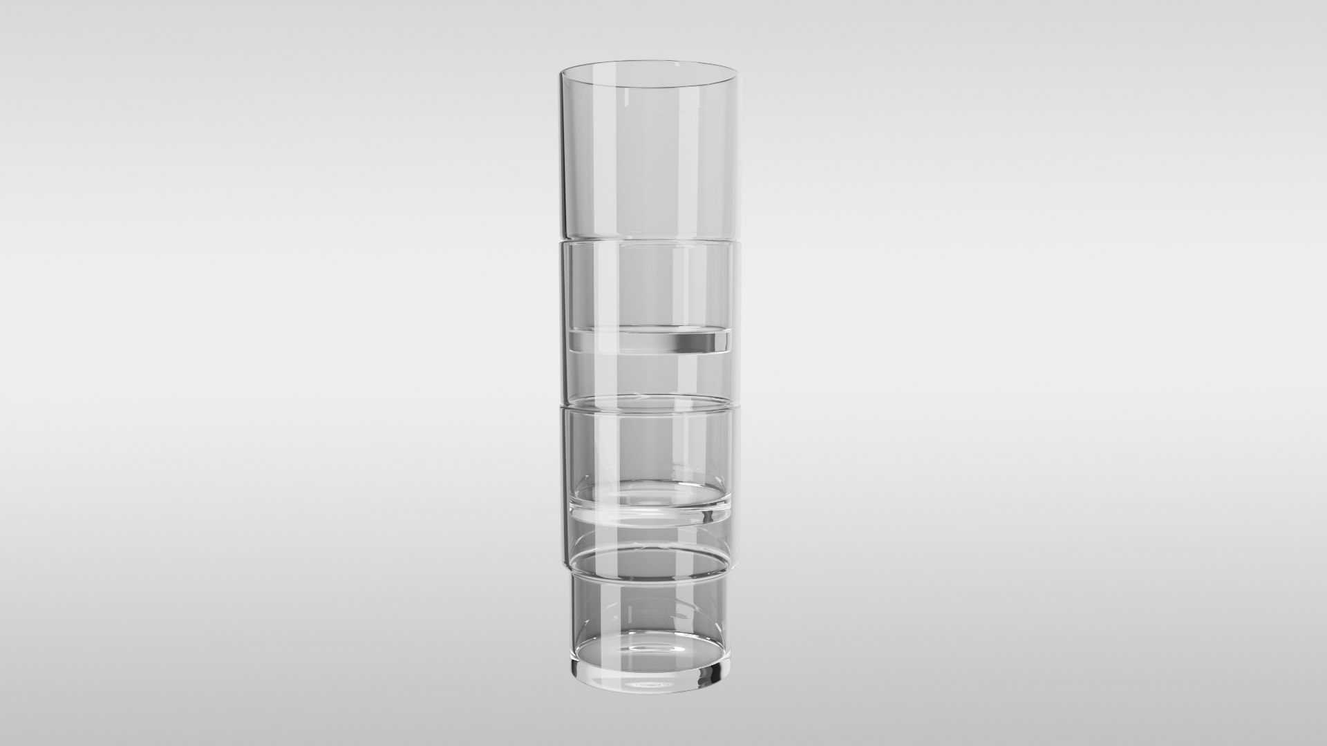 Stack Glass Cup Set 3D Model - TurboSquid 2142355