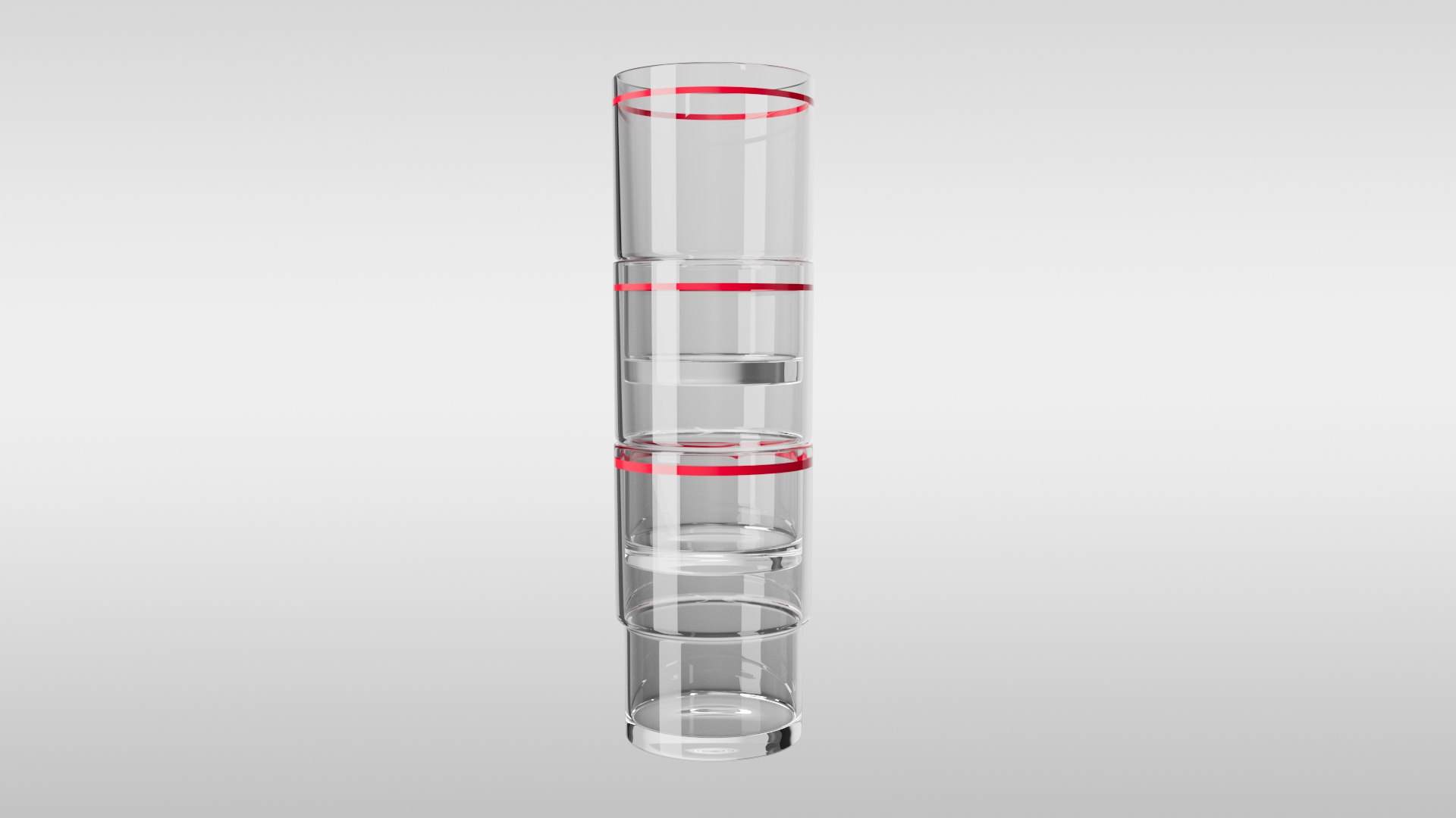 Stack Glass Cup Set 3D Model - TurboSquid 2142355