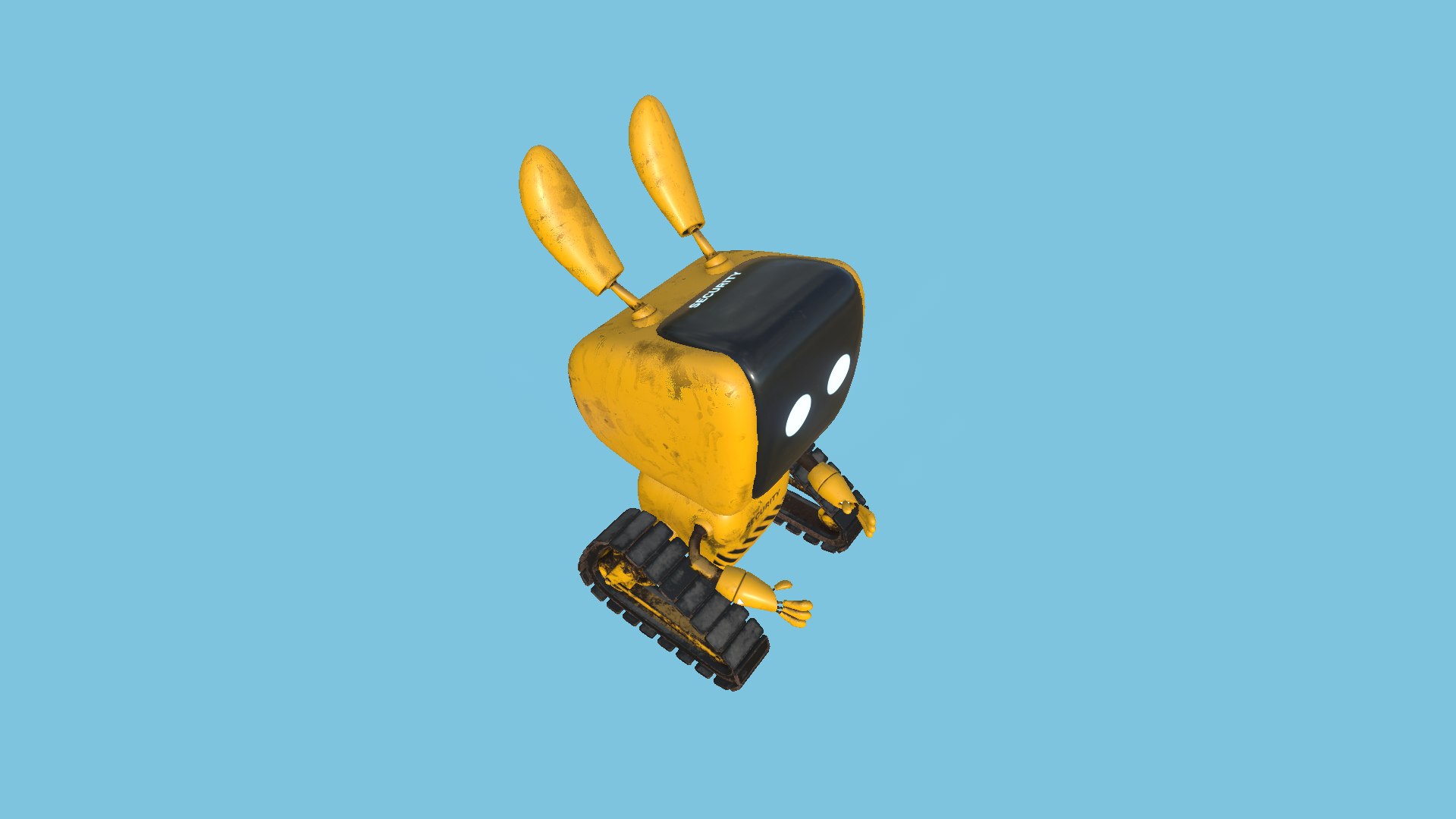 Cute Robot 07 - Security - Character SciFi Design 3D Model - TurboSquid ...