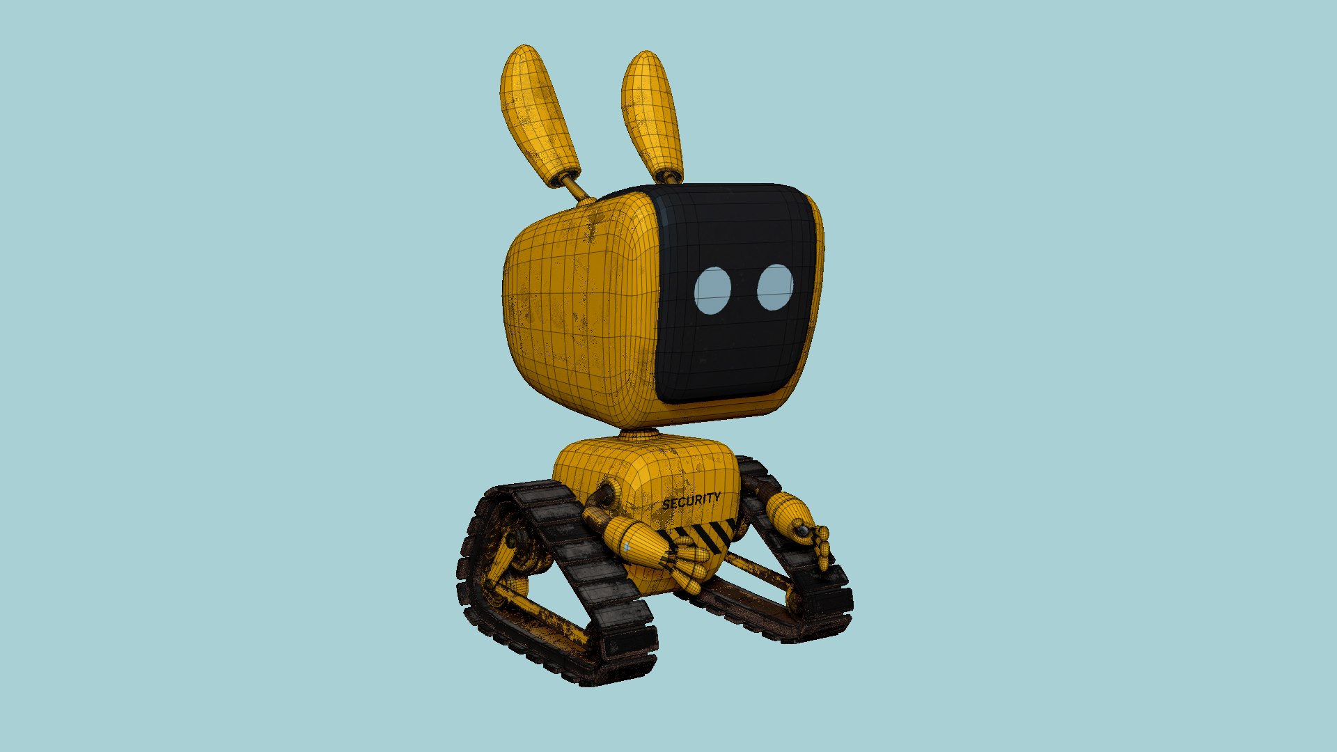 Cute Robot 07 - Security - Character SciFi Design 3D Model - TurboSquid ...