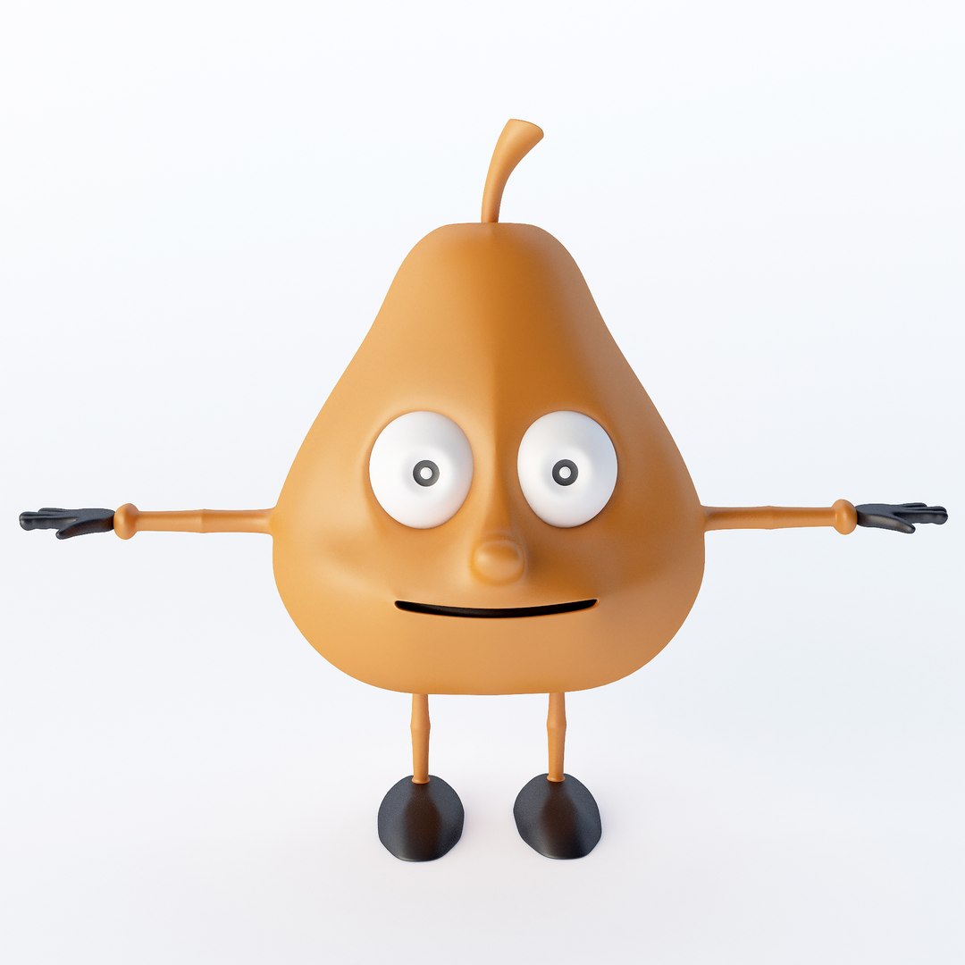 3D Toy pear figure-character 3D model - TurboSquid 1897622