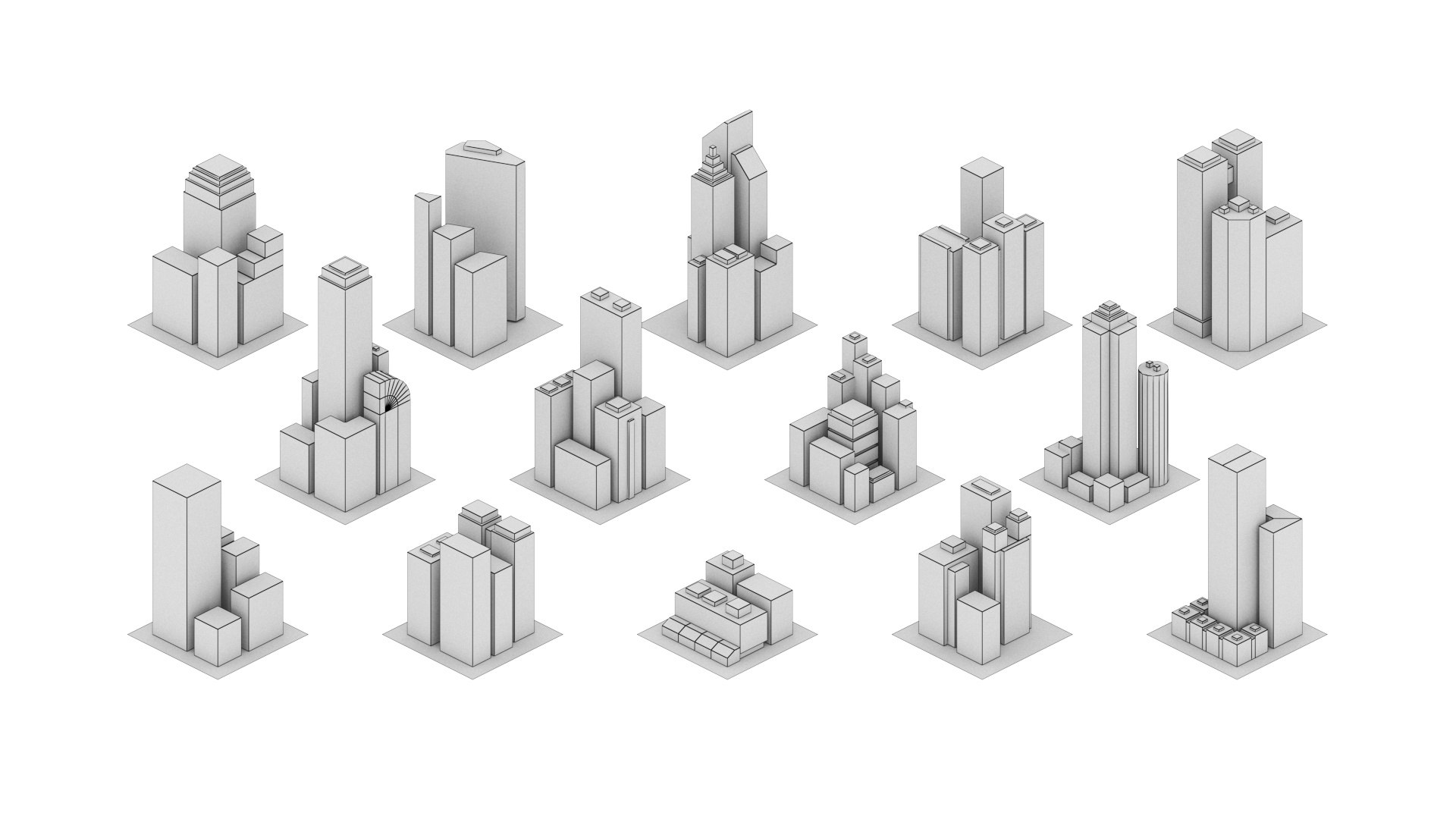 City Abstract 3D Model - TurboSquid 1556696