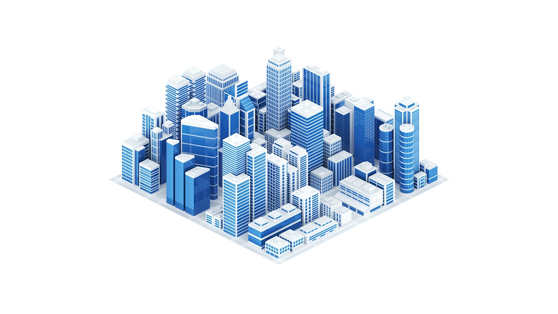 City Abstract 3D Model - TurboSquid 1556696