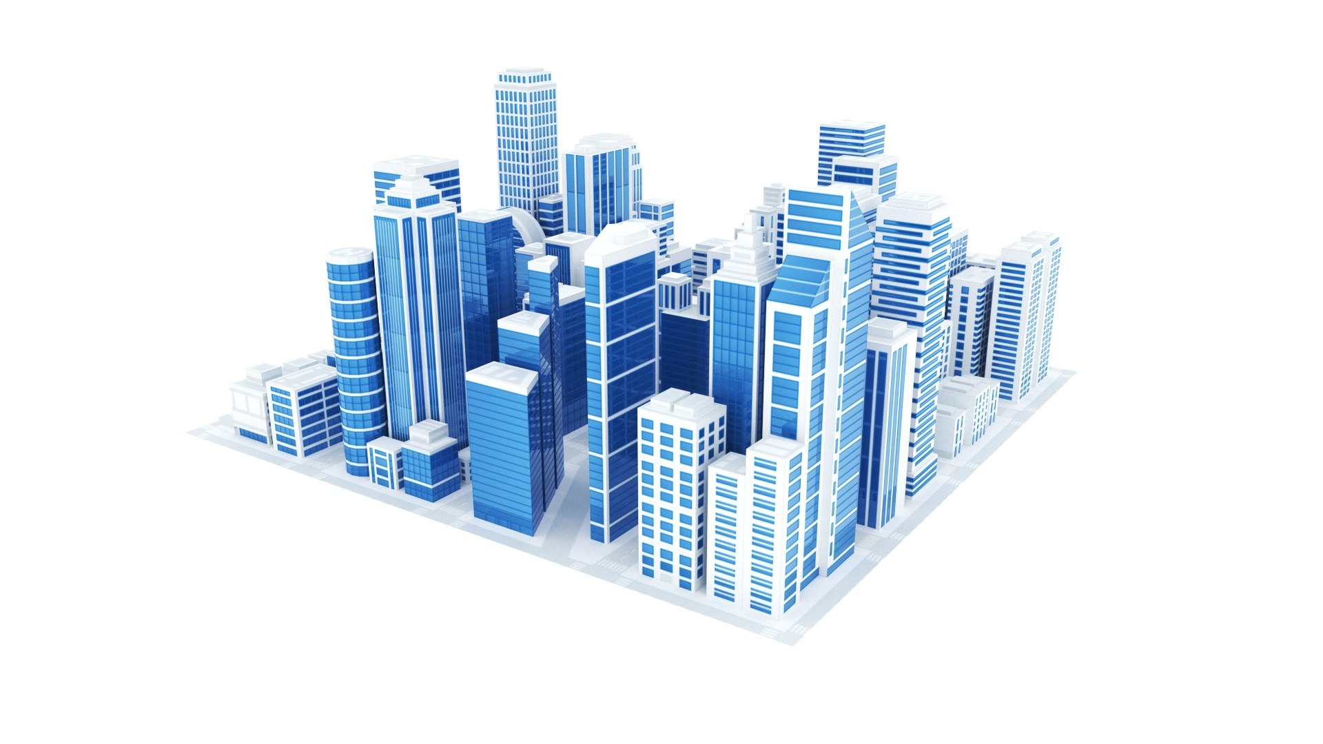 City Abstract 3D Model - TurboSquid 1556696