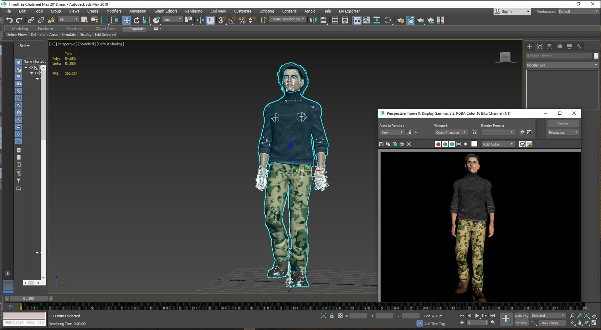 Timothee Chalamet 3D Rigged Model Ready For Animation Model ...