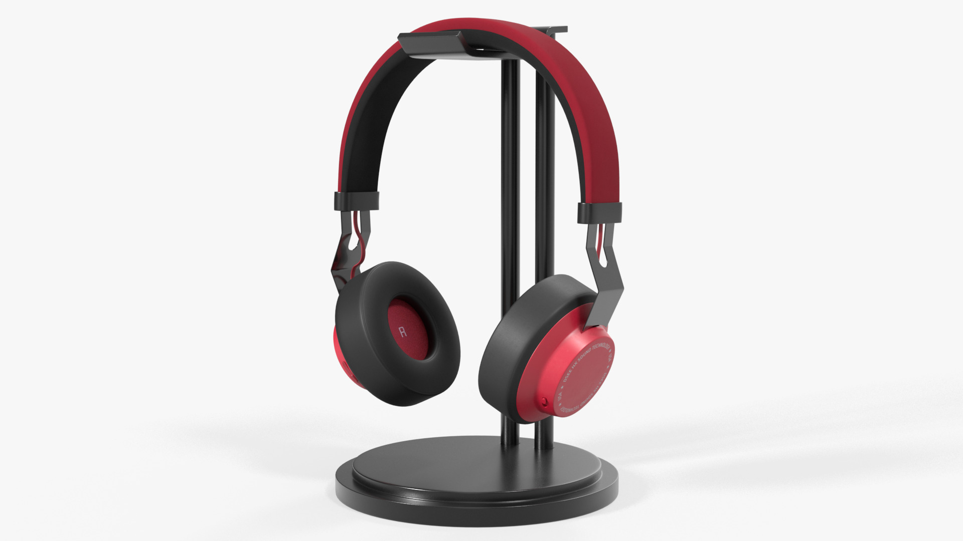 3D Bluetooth Wireless Headphones Red Model - TurboSquid 1585553