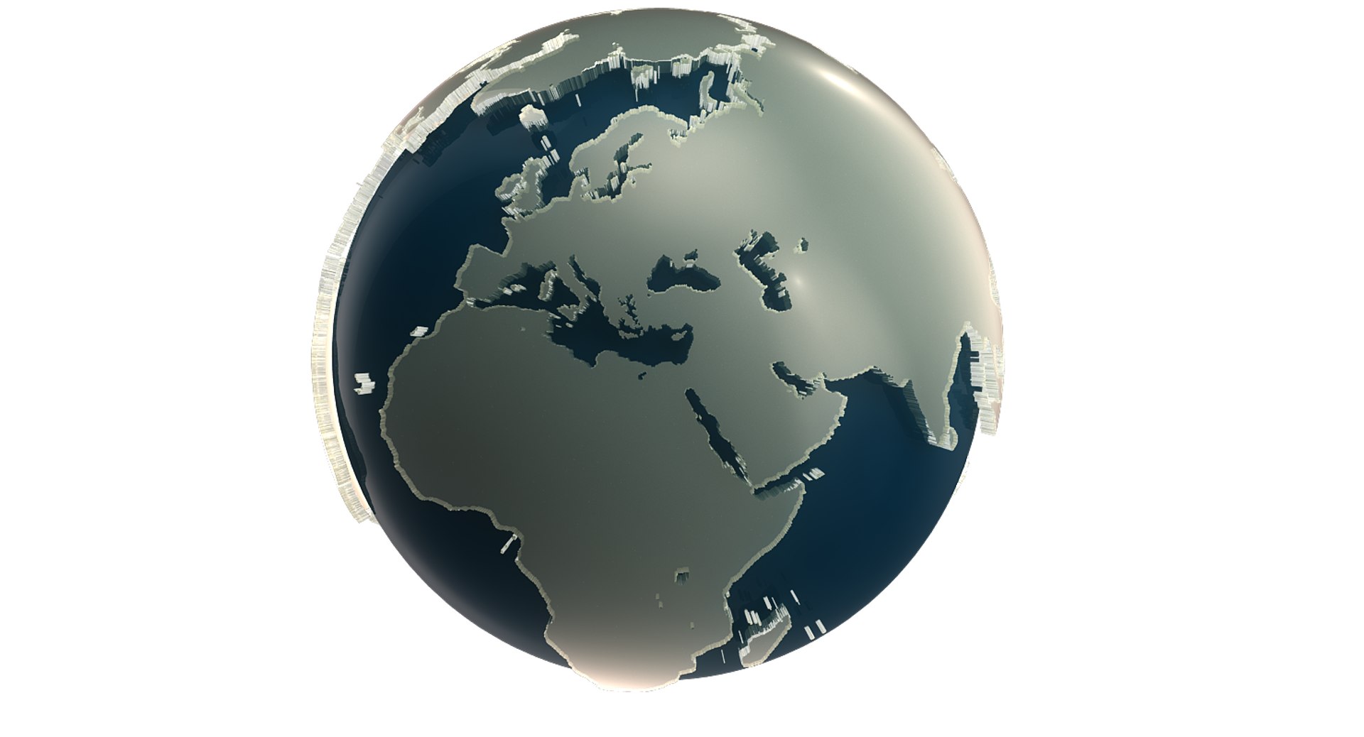 3D glass earth - TurboSquid 1349855